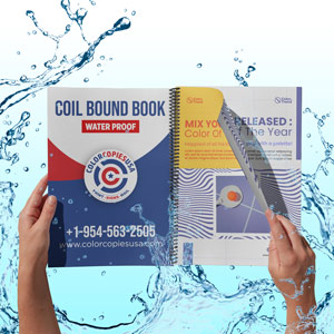 Spiral or Coil Binding booklets waterproof synthetics