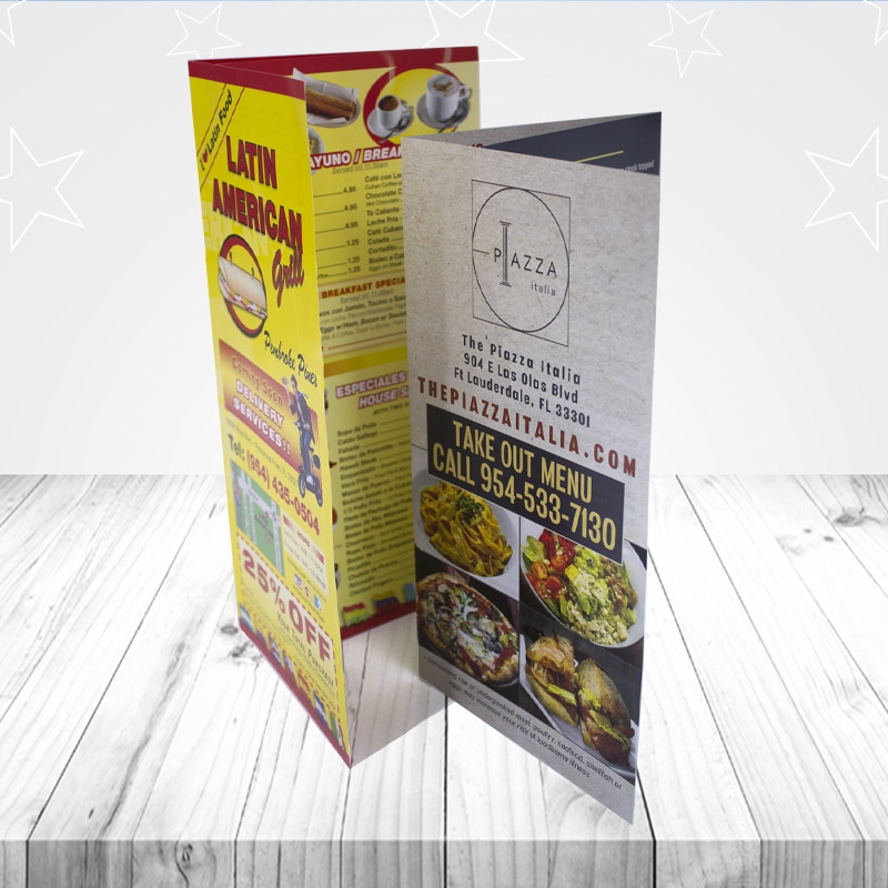 Print Menus for your Restaurant and Food Service