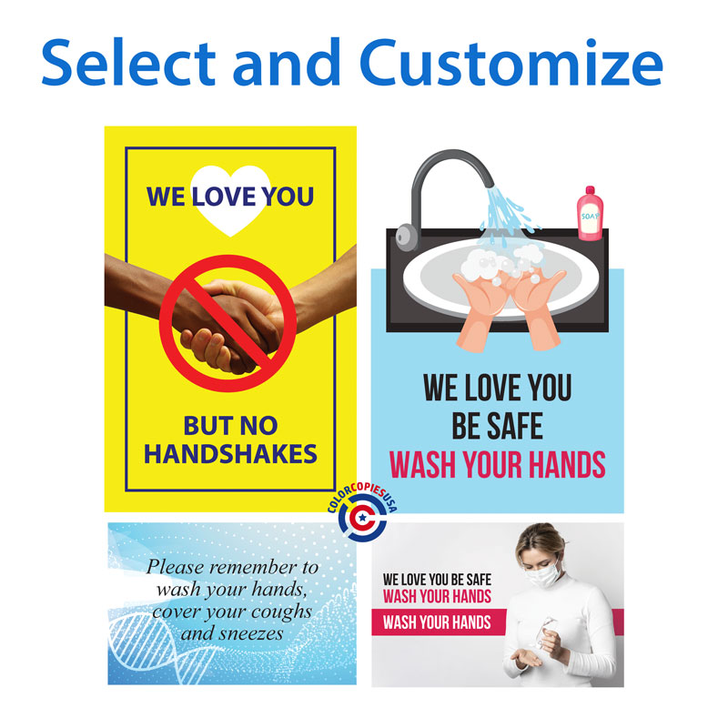 COVID Posters: Tabloid 11" x 17" and Ovesized 12" x 18"